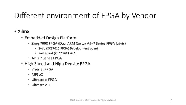 Fpga Selection Methodology For Real Time Projects Pdf