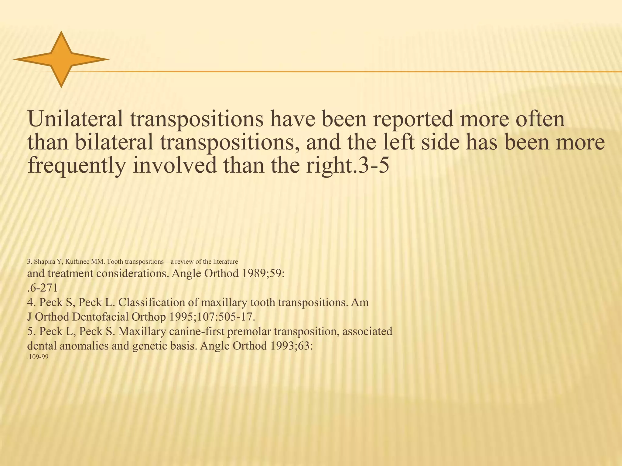 Transposition tooth corrected by orthodontic | PPTX