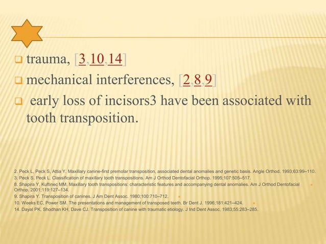 Transposition tooth corrected by orthodontic | PPTX