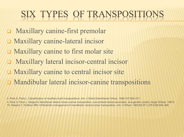 Transposition tooth corrected by orthodontic | PPTX
