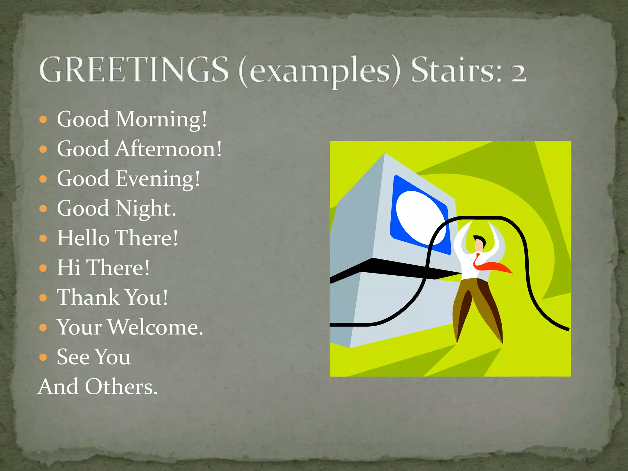 Presentation #3 language and greetings | PPT