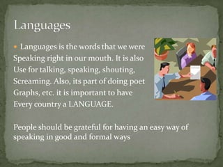 Presentation #3 language and greetings | PPT