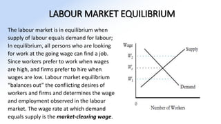 Market Equilibrium, Equalizing Differentials and Occupational Choice | PPT