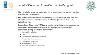 National Adaptation Plans Thailand - Examples of MCA application in ...