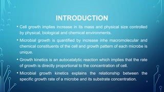 Microbial growth presentation | PPTX