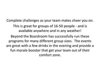 The Popular Challenge Team Building Activities | PPTX