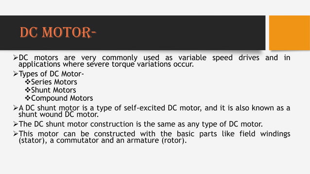 Analysis of a DC Motor with DC to DC Chopper Fed Supply | PPT