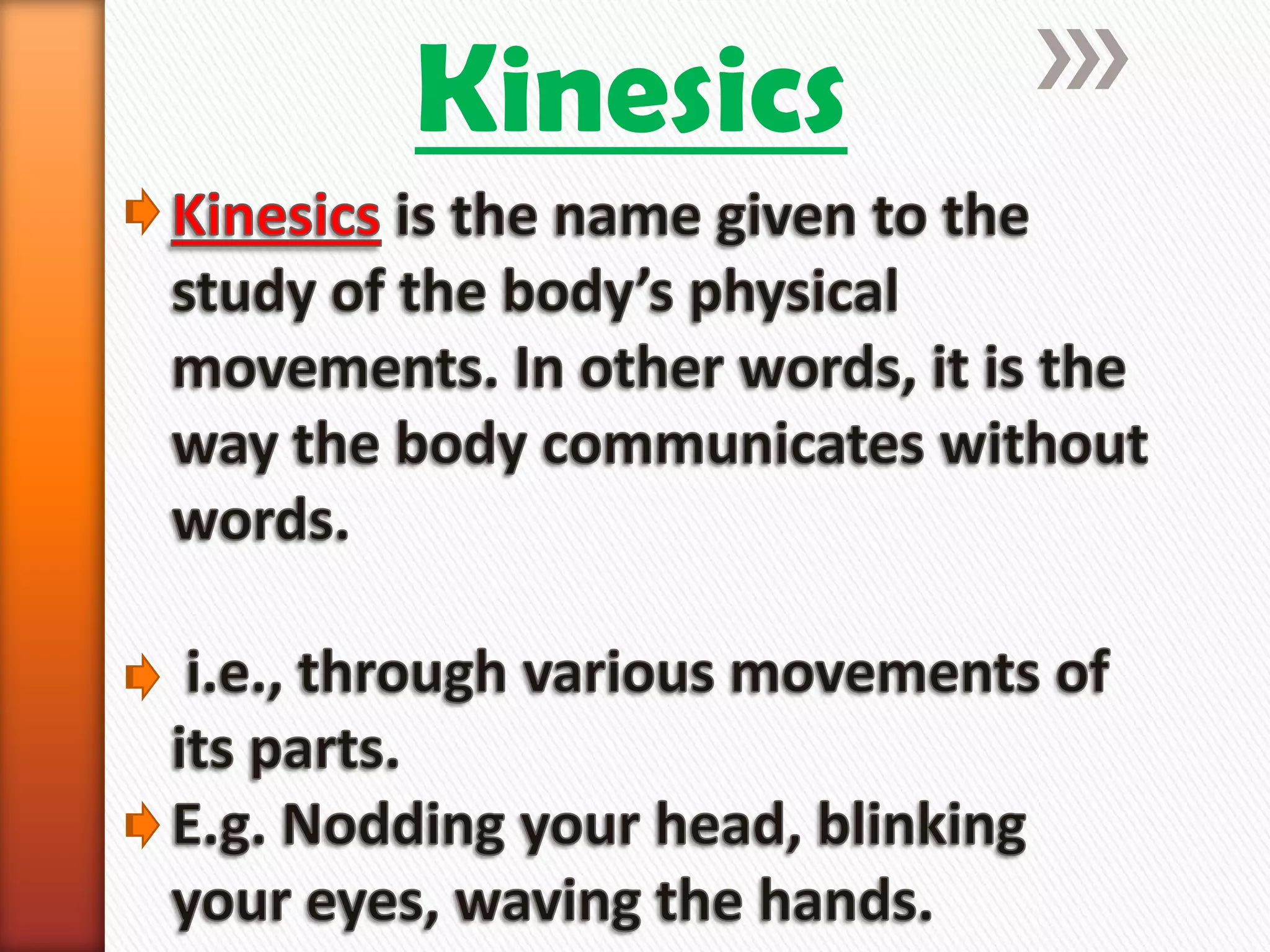 Presentation prxemics chronemics | PPTX