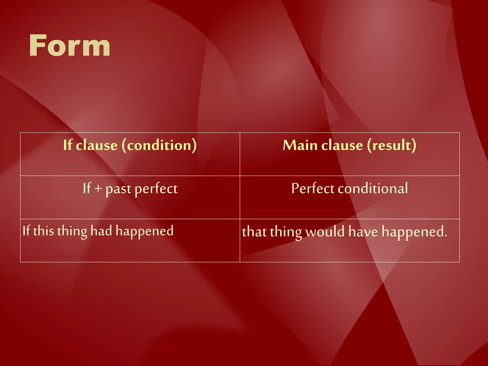 3rd conditionals | PPT