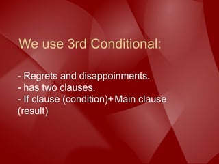 3rd conditionals | PPT