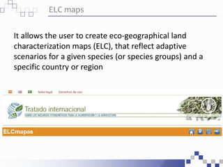Presentation 4 - SelecVar, ELCmapas and ECOGEO tools | PPT