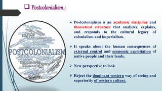 Key speakers of postcolonialism | PPT