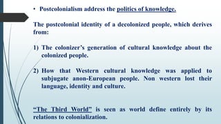 Key speakers of postcolonialism | PPT