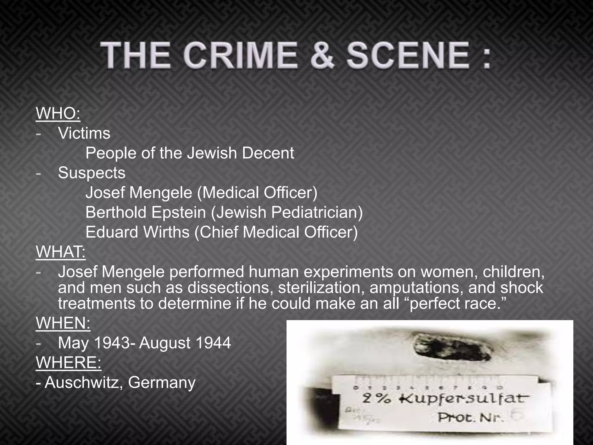 Josef Mengele | PPTX