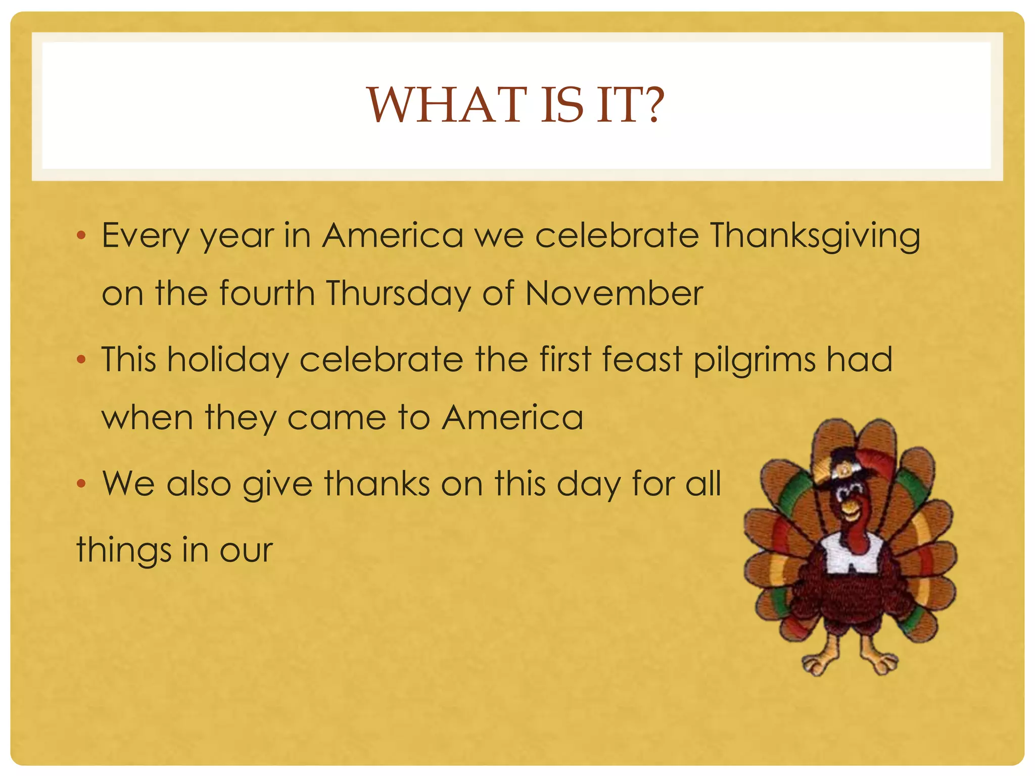 Thanksgiving | PPT