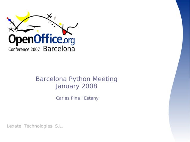 Dynamic Slides using OpenOffice.org Impress and Python | PPT