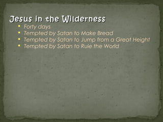 Temptation of Jesus | PPT