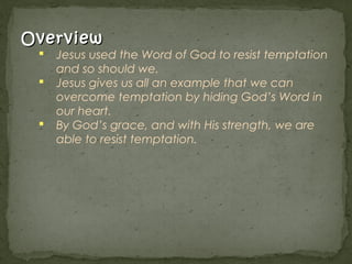 Temptation of Jesus | PPT