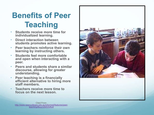 An Overview of Peer Teaching | PPT