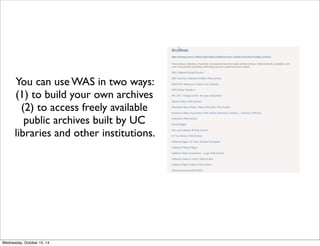 Web Archiving Workflow | PPT