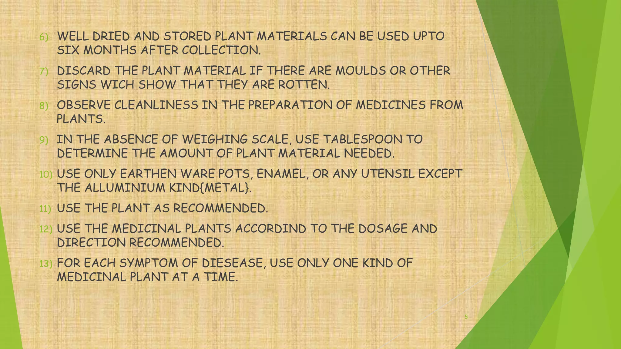 medicinal plants preparation and uses | PPSX