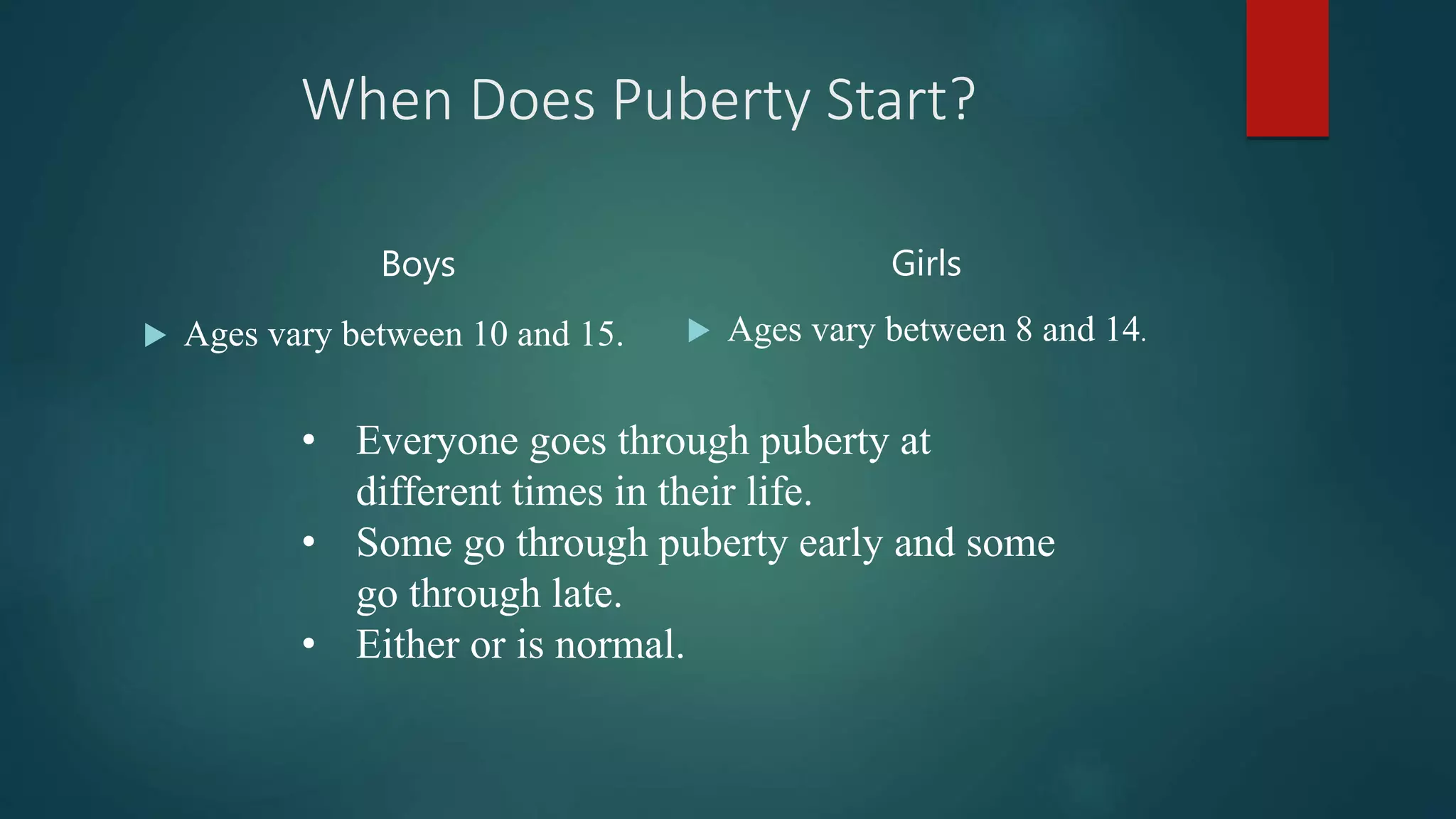 Puberty by Samuel Weeks | PPTX