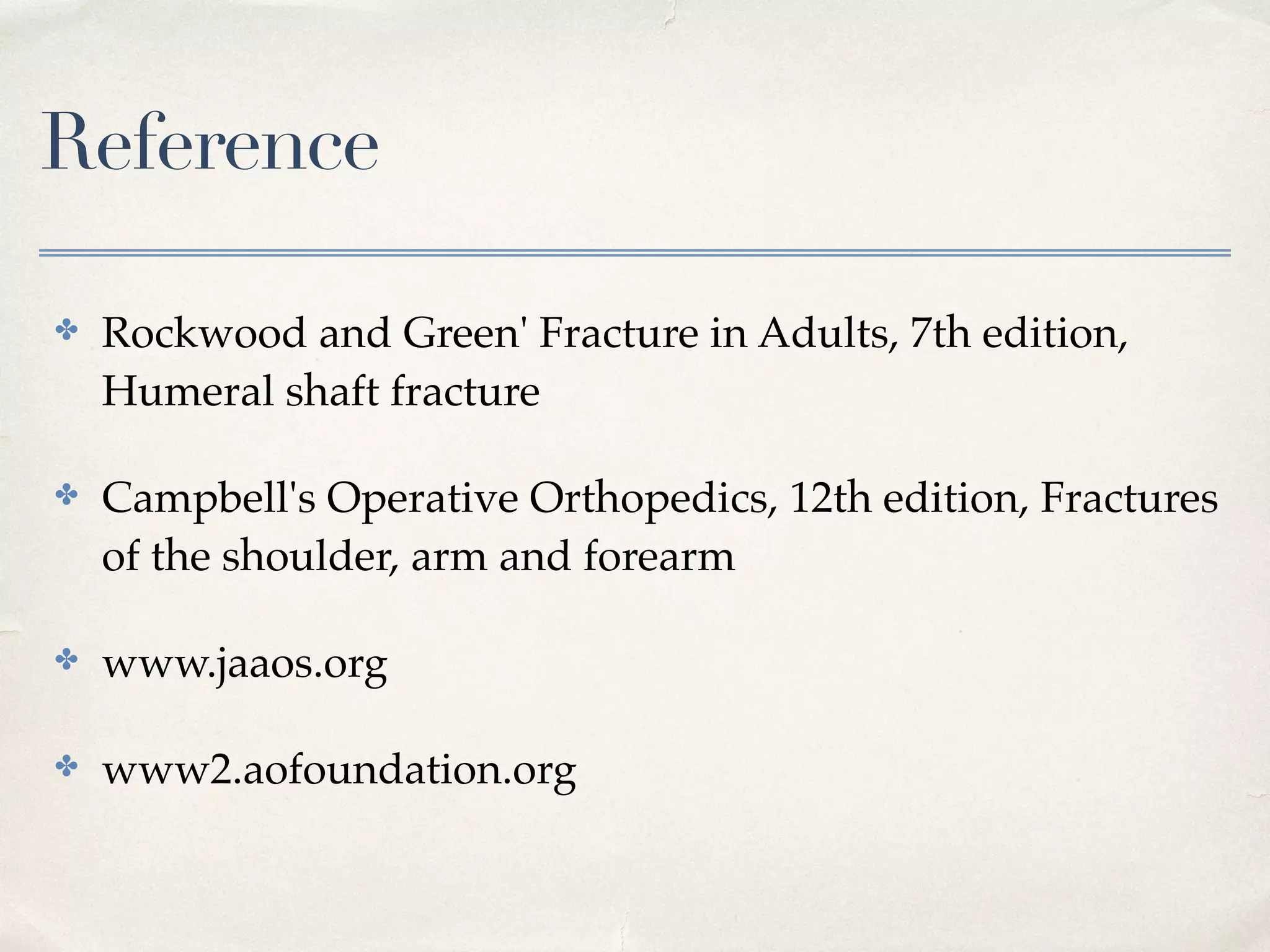 Closed fracture at the humeral shaft | PDF