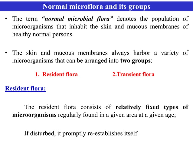 Normal Microflora of Human body | PPTX | Reproductive Health | Diseases ...