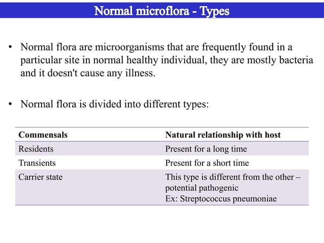 Normal Microflora of Human body | PPTX | Reproductive Health | Diseases ...