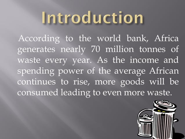 TURNING WASTE TO WEALTH: WASTE TO WEALTH, PATH TO SUSTAINABLE SECURED ...