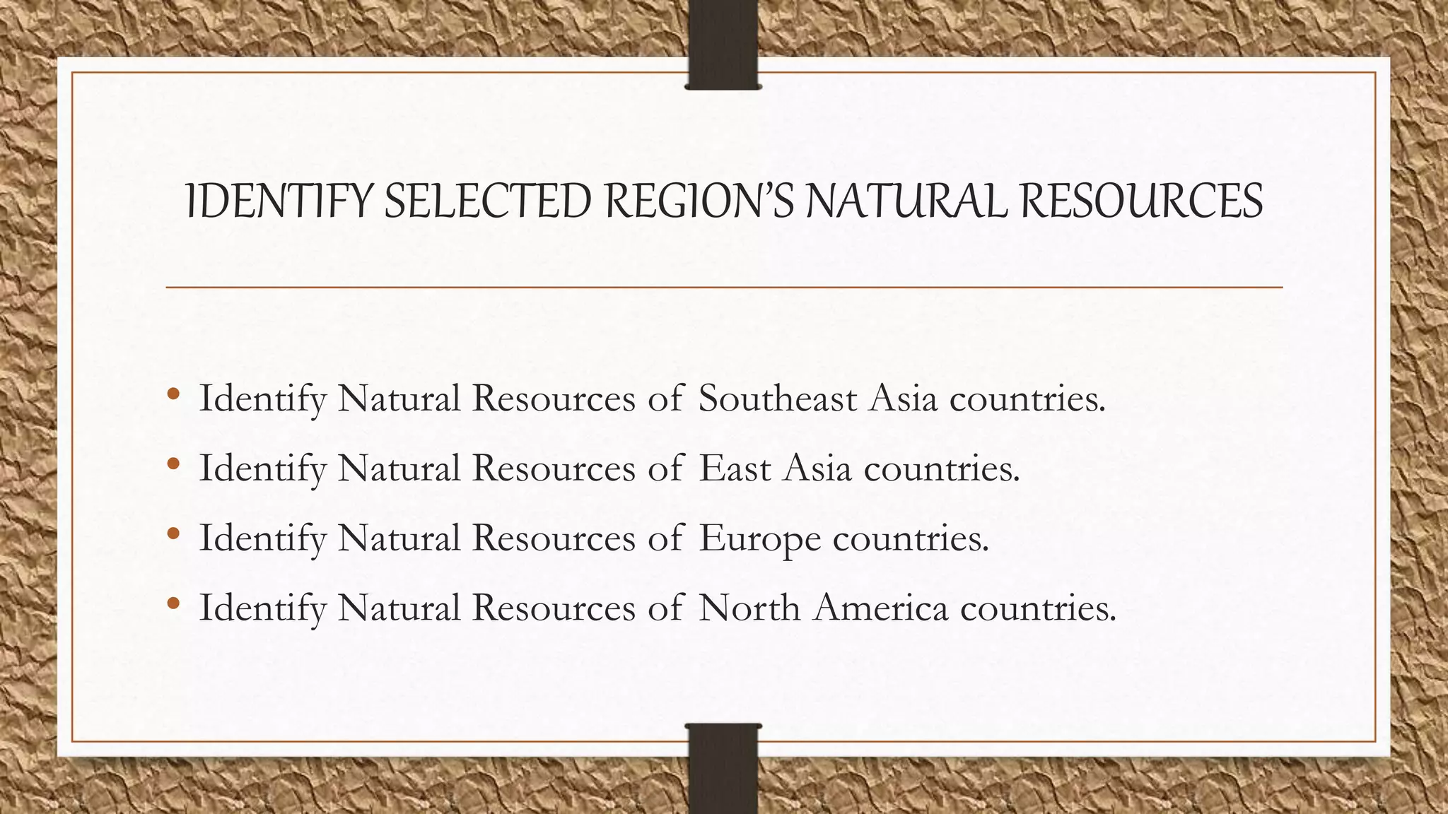 Topic 4: Natural Resources | PPTX