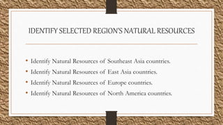 Topic 4: Natural Resources | PPTX