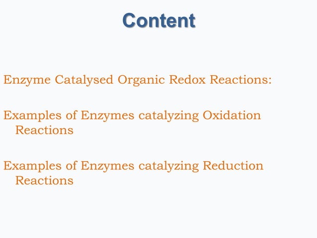 enzyme catalyzed reactions | PPTX | Chemistry | Science