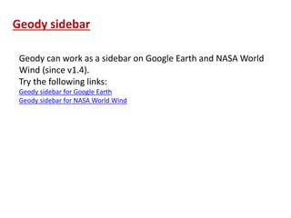 What To See in - Geody | PPT