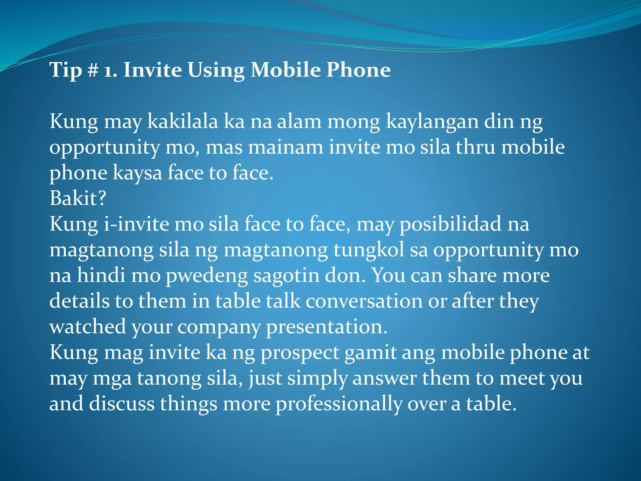 7 Tips How to Invite | PPTX