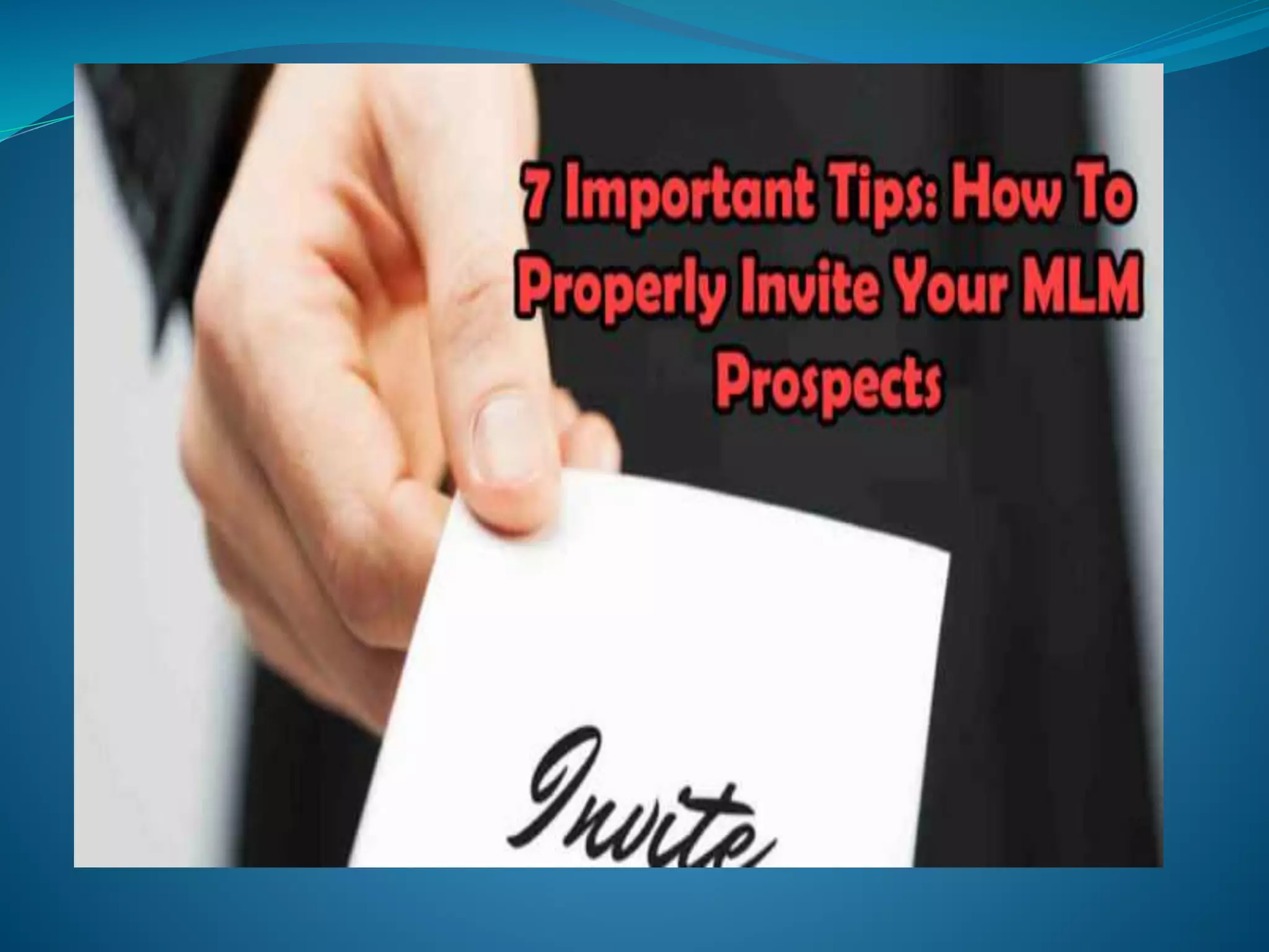 7 Tips How to Invite | PPTX