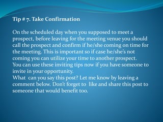 7 Tips How to Invite | PPTX