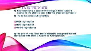 Factors of production | PPTX