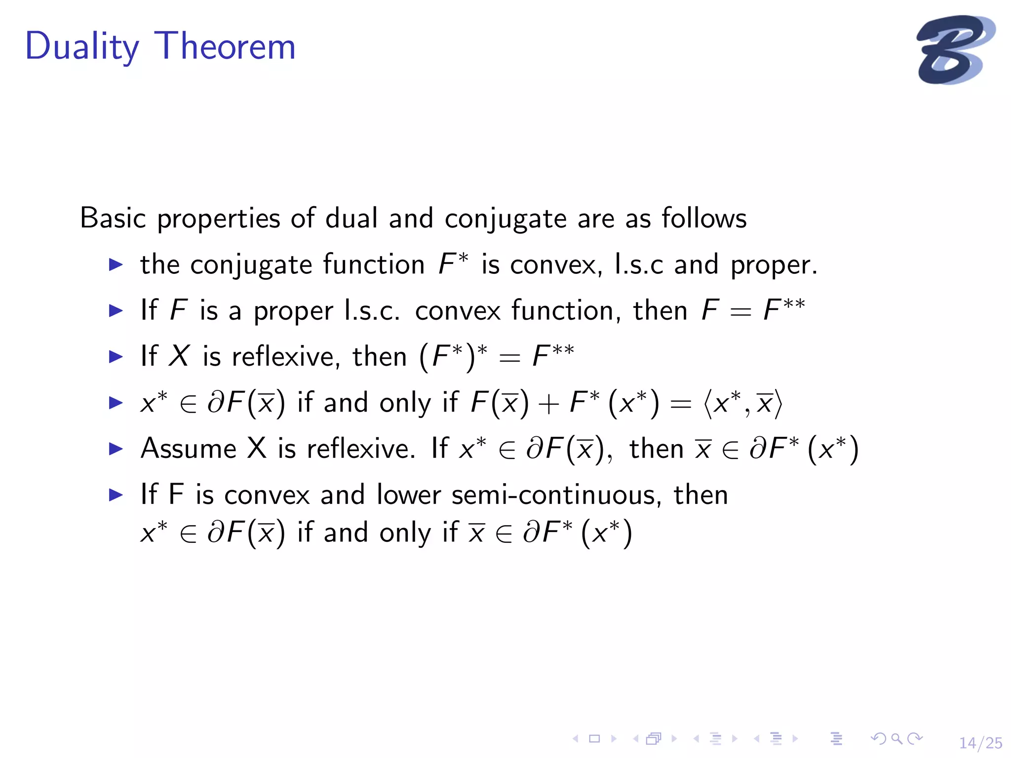 Convex Analysis And Duality Based On Functional Analysis And Optimization By Kazufumi Ito