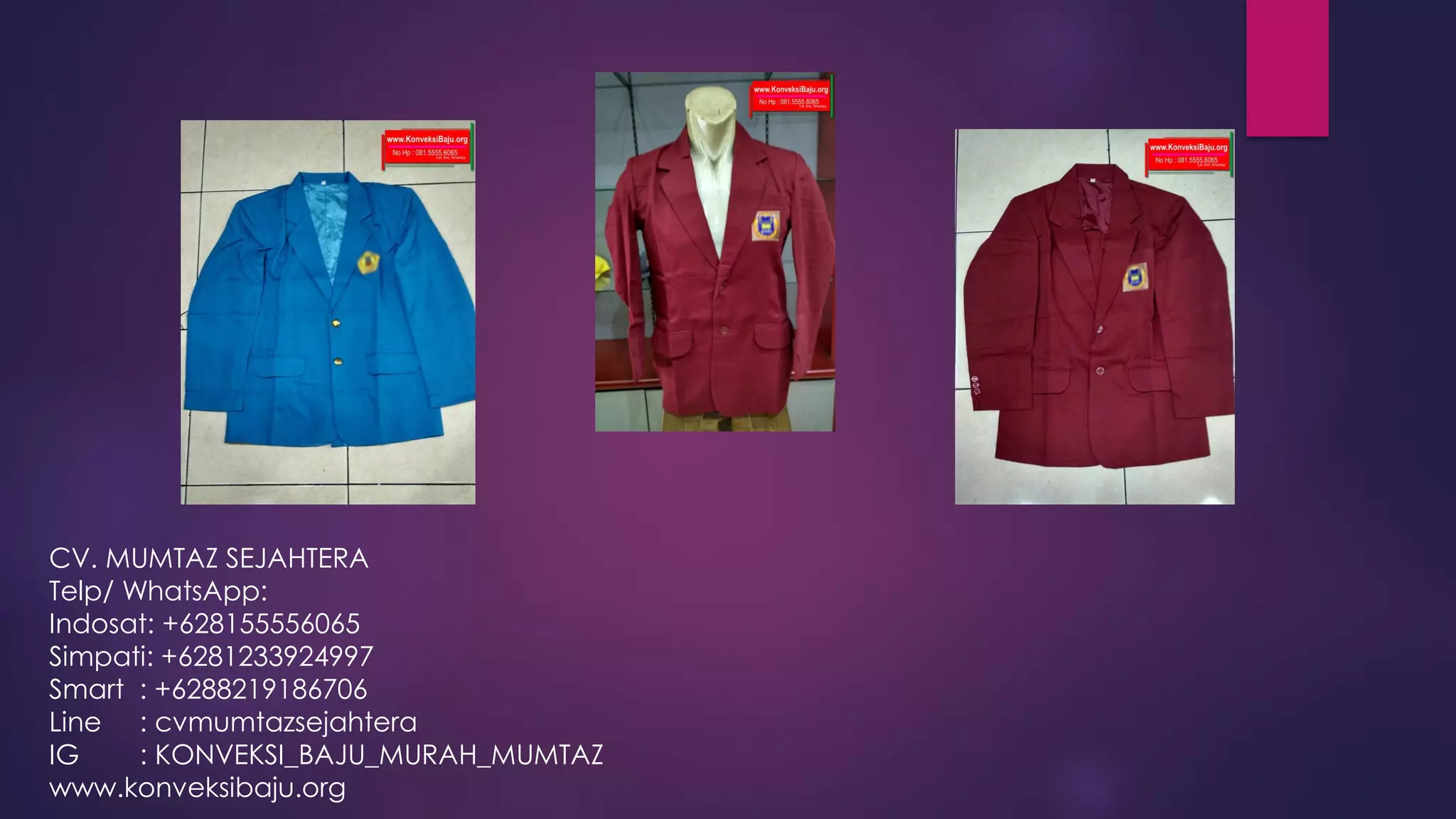 Almamater Merah Marun, Jas Almamater Smk, Jas Almamater Osis, CP 0852 8002 8980 | PPT