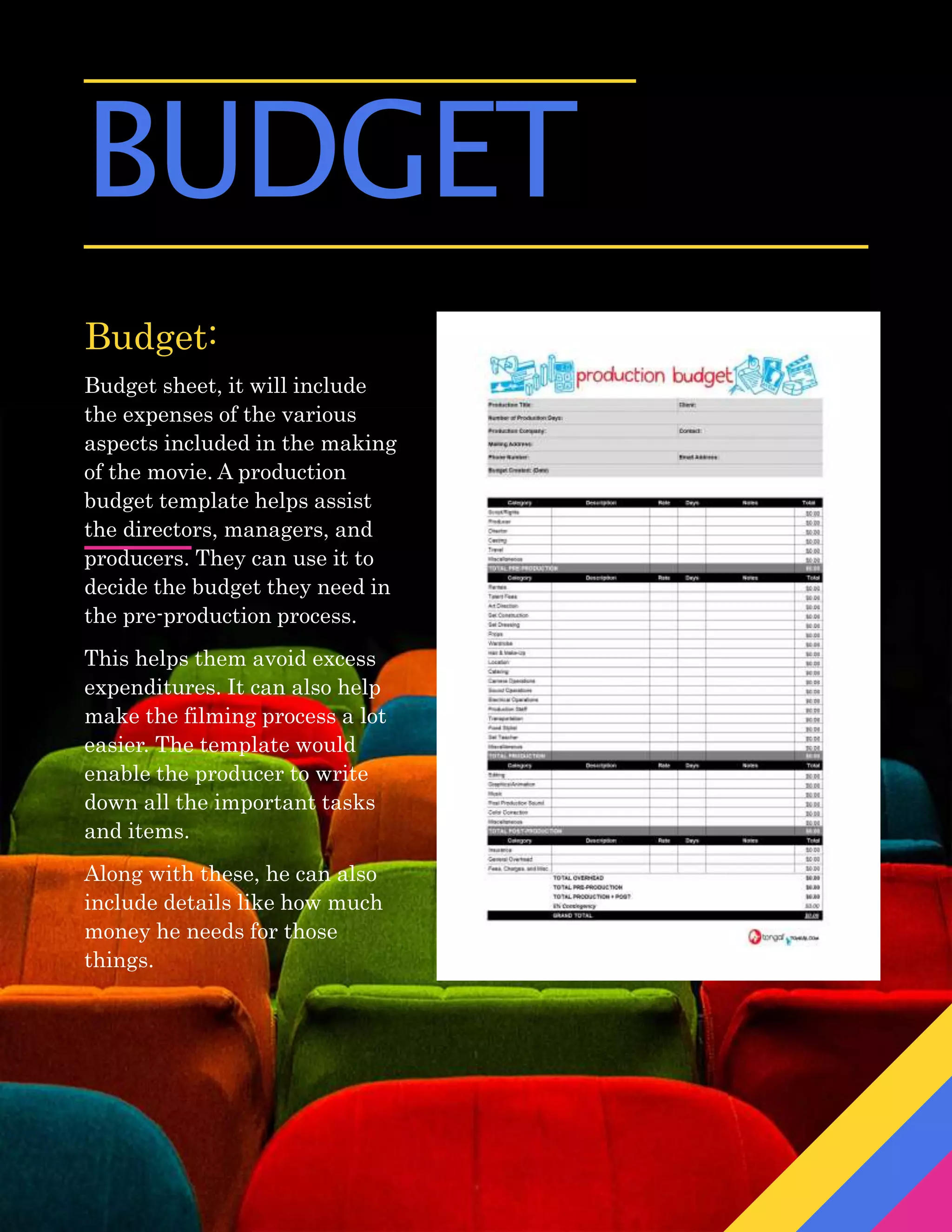 Pre-production documents | PPTX