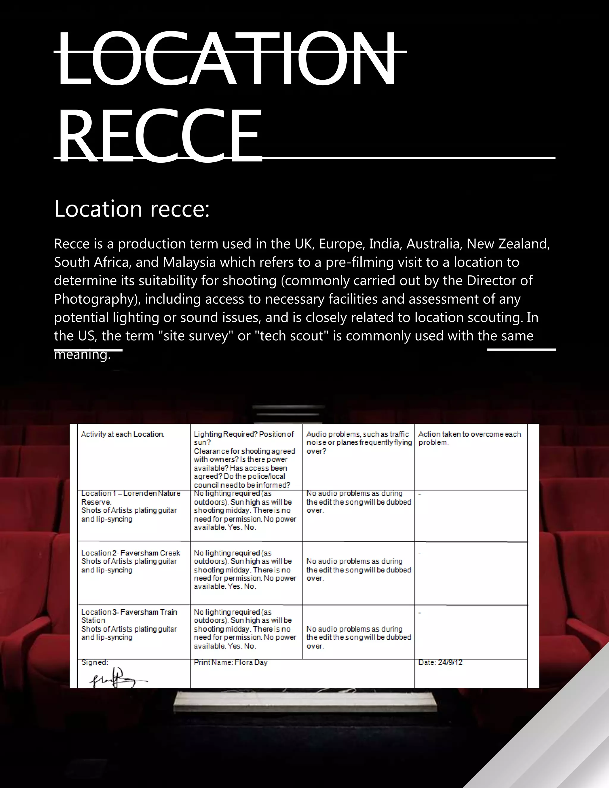 Pre-production documents | PPTX