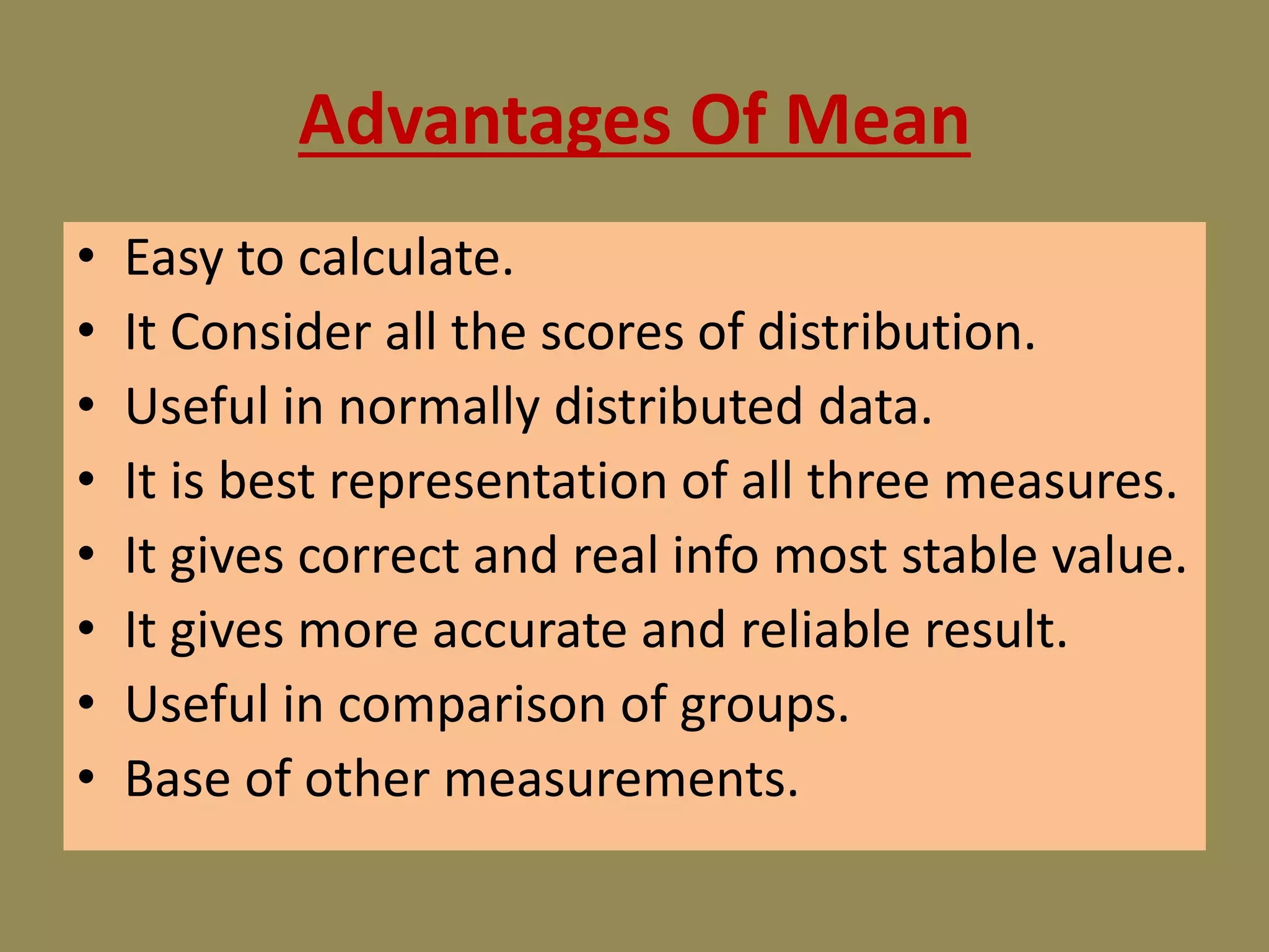 Measures of central tendency | PPTX