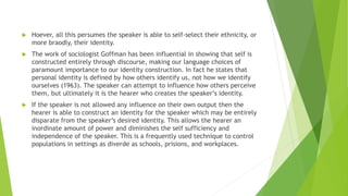 LANGUAGE AND IDENTITY | PPTX