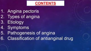 ANTIANGINAL DRUG | PPTX