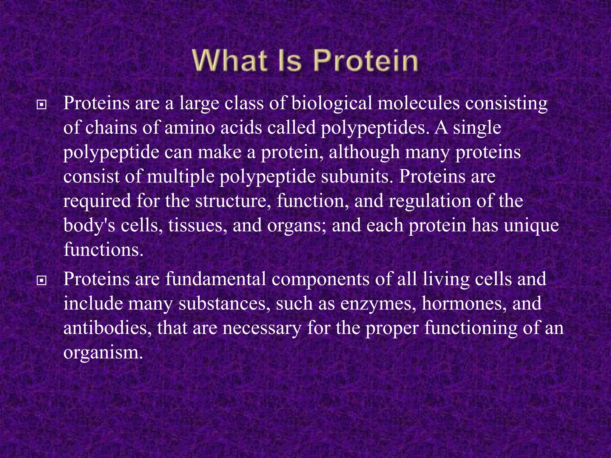 protein and their function | PPTX