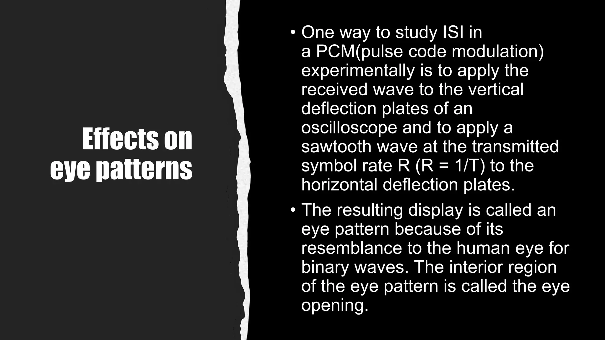 ISI AND EYE PATTERN! | PPTX