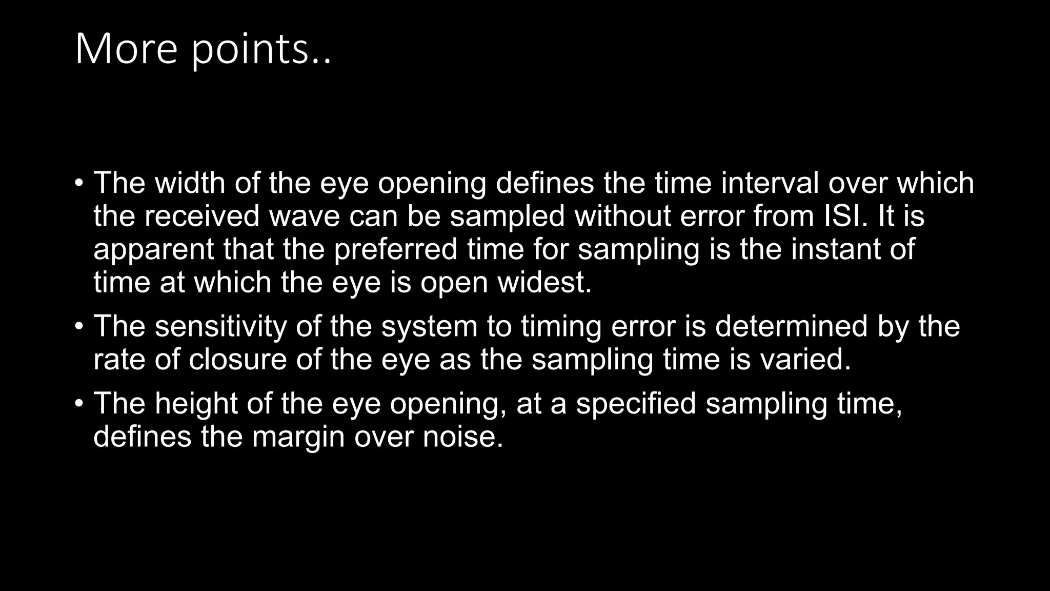 ISI AND EYE PATTERN! | PPTX