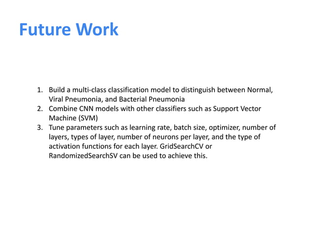 Chest X-ray Pneumonia Classification with Deep Learning | PPTX