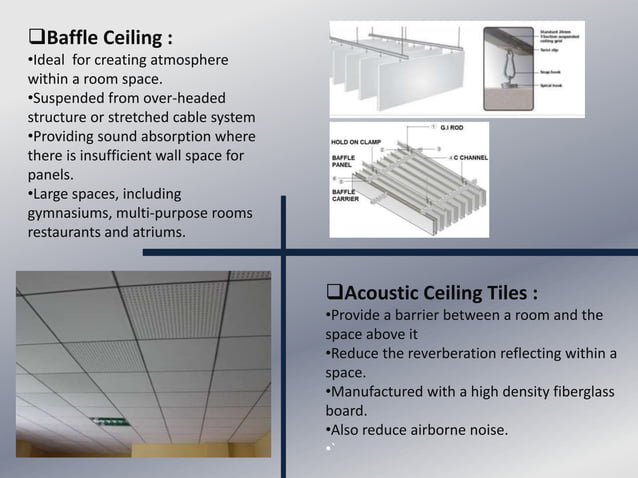 Sound absorber on Ceiling | PPTX